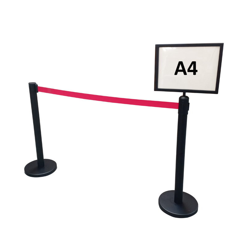 Queue Pole Signage A3/A4 (Black) Horizontal [Frame Only], Selangor ...